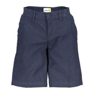Timberland Blaue Bermuda-Shorts mit Knopf und Rei&szlig;verschluss - - Shorts - Herren - Blau - W31
