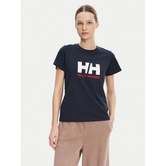 Helly Hansen T-Shirt Logo 54593 Dunkelblau Regular Fit