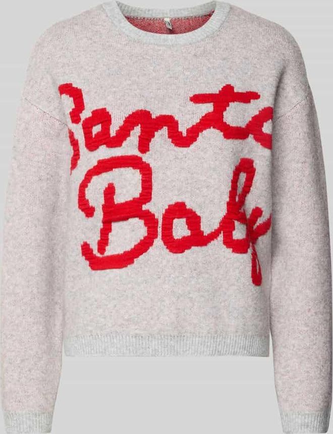 Regular Fit Weihnachtspullover mit Schriftzug Modell XMAS SANTA