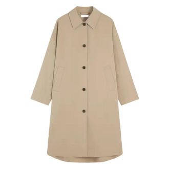 Tommy Hilfiger Single-Breasted Coats - - Coats - Damen - Braun - M