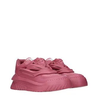 Versace Leather Chunky Sneakers - Pink