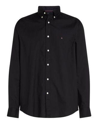 Tommy Hilfiger Hemd THFlex aus Baumwolle mit Logo-Stickerei, Regular Fit in
