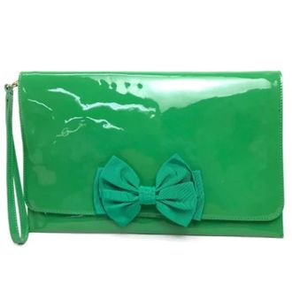 Valentino Sac pochette vintage doccasion - Femme - Pre-owned - Vert - Taille: ONE Size
