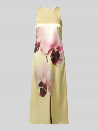 Vero Moda A-Linien Cocktailkleid aus Satin mit Motiv-Print Modell ORCHIDA