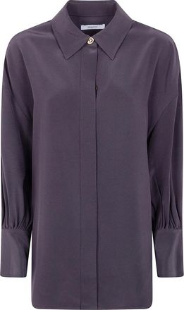 Joseph Femme, Blouses et Chemises, Violet, Taille: 40 FR Camilia Satin Twill Blouse
