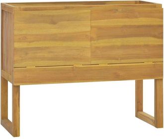 vidaXL Badschrank 90x40x75,5 cm Massivholz Teak - Vidaxl