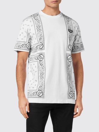 Philipp Plein T-shirt en coton avec imprim&eacute; monogramme et bandana