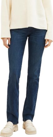 Tom Tailor Damen 1008119 Alexa Straight Jeans, 10282 - Dark Stone Wash Denim, 34W / 30L EU