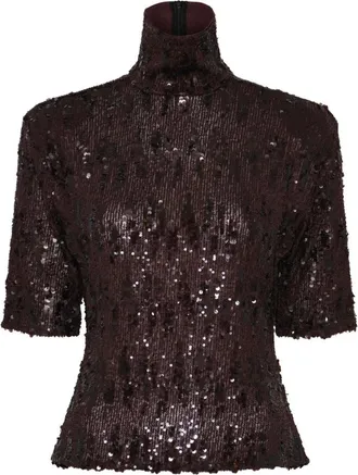 Bruuns Bazaar RoystoneaBBTita Blouse - Femme - Blouses et Chemises - Rouge - Taille: 44 FR