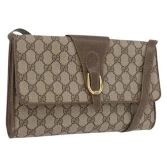 Gucci Sac bandouli&egrave;re vintage Pre-owned - Femme - Pre-owned - Beige - Taille: ONE Size