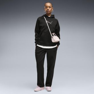 Puma Pantalon confortable en polaire Essentials Sequins Femme, V&ecirc;tements, Noir, XL