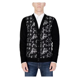 Antony Morato Herren Cardigan Regular Fit Herbst/Winter Kollektion - - Knitwear - Herren - Schwarzk - XL