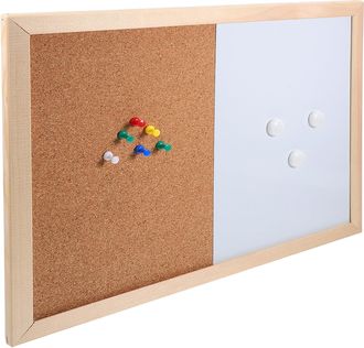 Garneck Magnetische Korktafel 40X30cm mit Schreibfunktion Schwarze Schreibtisch Memo Pinnwand f&uuml;r B&uuml;ro und Zuhause Multifunktionales Nachrichtentafel Brett
