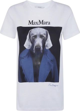Max Mara Femme, Tops, Multicolore, Taille: 36 FR T-shirt classique imprim&eacute; MXM Calca
