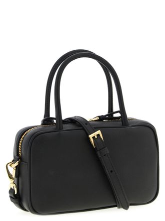 Prada Calfskin Leather Top Handle Bag - Black