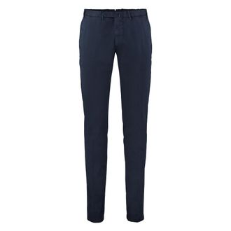 THE (ALPHABET) Baumwoll-Chino-Hose mit Stretch - - Trousers - Herren - Blau - M