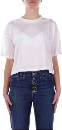 Dondup Femme, Tops, Blanc, Taille: 36 FR Logo Posteriore Top