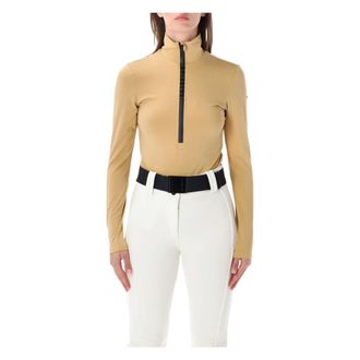 Goldbergh Poppy 1/2-Zip Bodysuit - - Sport - Damen - Beige - M