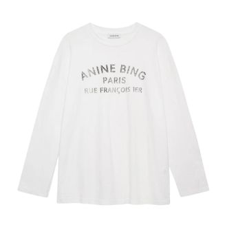 Anine Bing T-Shirts - - Tops - Damen - Wei&szlig; - L