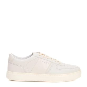 Hogan Low-Top Sneaker - New Box Leather Butter Sneakers - Gr. 6_5 - in Beige - f&uuml;r Damen