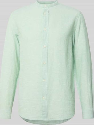 Only & Sons Slim Fit Freizeithemd aus Baumwoll-Leinen-Mix Modell CAIDEN