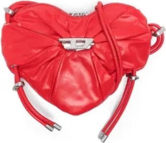 Diesel Femme, Sacs, Rouge, Taille: ONE Size Scrunch-D Heart Shoulder Bag