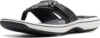 Clarks Breeze Sea Flip Flop Femme, 40 EUR, Black Synthetic