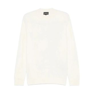 Emporio Armani Stilvolle Pullover Sweaters f&uuml;r M&auml;nner - - Knitwear - Herren - Wei&szlig; - S