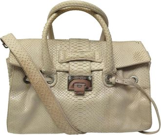 Jimmy Choo London Crossbody Bags - JIMMY CHOO ROSALIE HANDTASCHE AUS PYTHONLEDER - Gr. unisize - in Creme - f&uuml;r Damen