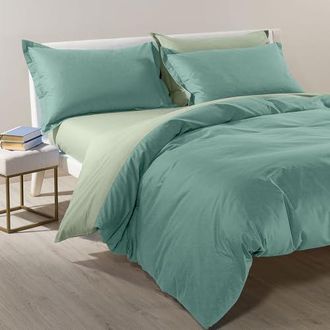Caleffi Bettwäsche Set 4teilig aus 100% Baumwolle - Weiches und Elegantes Duvet Cover, Waschbar & Pflegeleicht Bettbezug, Bettwaren & Bettwäsche