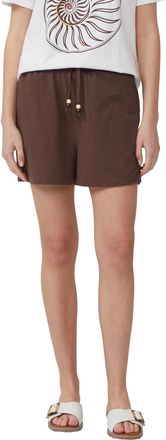 s.Oliver Jersey-Shorts mit Elastikbund und Schmuckperlen