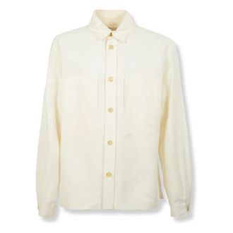 Laneus Overshirt mit zwei Taschen - - Shirts - Herren - Wei&szlig; - M