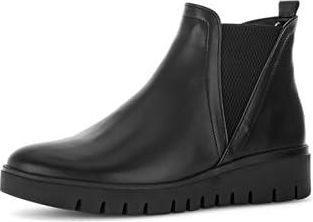 Gabor Bottines Chelsea pour femme, largeur supplémentaire confortable (H), Noir 57., 39 EU Weit