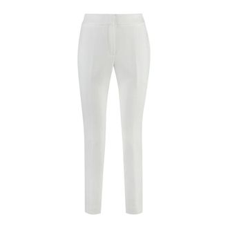 PESERICO Femme, Pantalons, Blanc, Taille: 42 FR Pantalon Tailleur avec Ceinture &Eacute;lastiqu&eacute;e