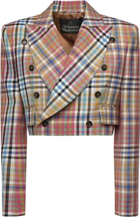 Vivienne Westwood Femme, Vestes, Multicolore, Taille: 38 FR Blazer Cut-Off