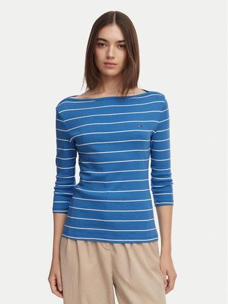 Tommy Hilfiger Bluse New Cody WW0WW40589 Blau Slim Fit