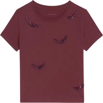 Zadig&Voltaire Femme, Tops, Violet, Taille: 36 FR Alys T-Shirt