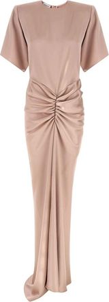 Andamane Femme, Robes, Rose, Taille: 36 FR Iris robe maxi fluide en satin