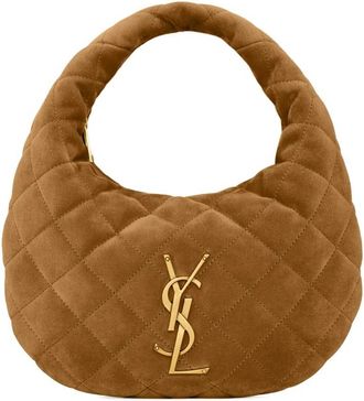 Saint Laurent Icarino Suede Shoulder Bag