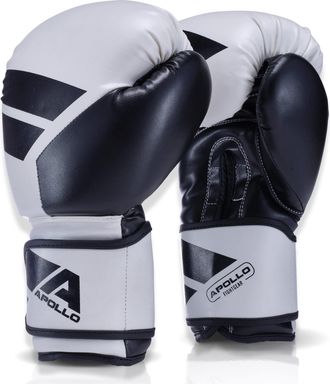 Apollo Boxhandschuhe M&auml;nner aus PU Leder | Thai Boxhandschuhe Damen und Herren | f&uuml;r Boxsack, Training, Sparring, Fitness, MMA Handschuhe | Kickbox Handschuh