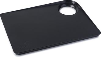 Zeal Schneidebrett, gerade auf Pfanne, 39 x 29 cm, Schwarz, Kunststoff, 39x29cm