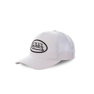 Von Dutch Casquette avec Mesh Unisexe Casquette Blanc 50% Coton, 50% Polyester