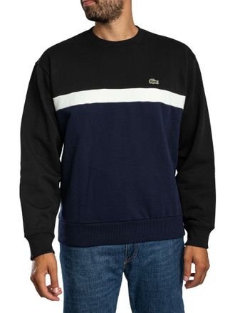 Lacoste Logo-Sweatshirt, Blau