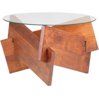 vidaXL Table basse 60 cm Bois solide dacacia Vidaxl