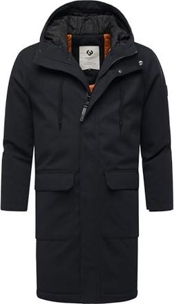 Ragwear Manteau dhiver chaud et imperméable pour homme avec capuche Mr Them Long YOUMODO S-3XL, Noir 25, S