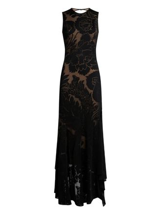 Etro robe stretch à fleurs - Noir