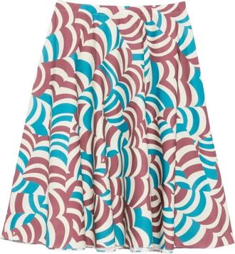 Marni Femme, Jupes, Multicolore, Taille: 40 FR Jupe Midi Imprim&eacute;e