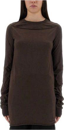 Rick Owens Femme, Blouses et Chemises, Brun, Taille: 34 FR Slashed Level LS T