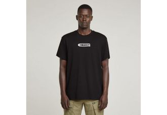 G-Star T-Shirt Old Skool Logo mit Frontprint