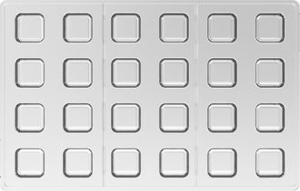 Silikomart Silikomart Set W&uuml;rfel 01 f&uuml;r Pralinen aus Tritan + Silikonform